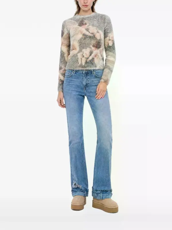 Fiorucci Bouquet Angels Intarsia-knit Sweater