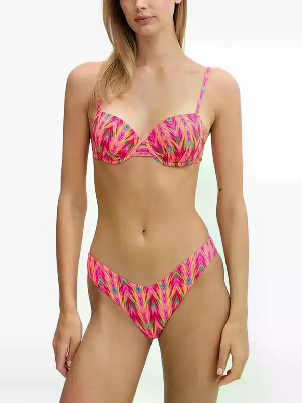 Chantelle Chevron-print Bikini Top