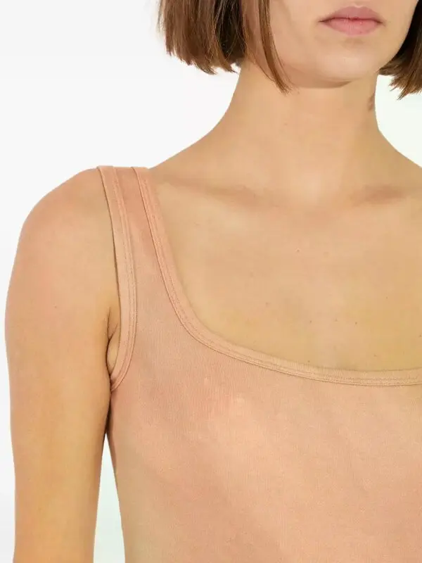 THE PARK Sawyer Square-neck Tank Top - Neutrals