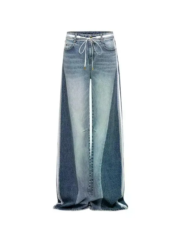 Hellessy Tay Panelled Drawstring Jeans - Blue