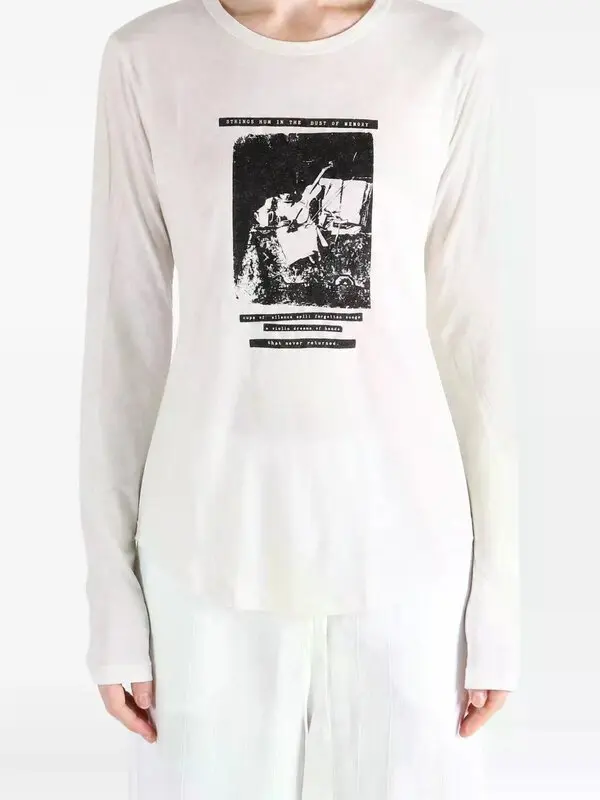 ANN DEMEULEMEESTER Dot Graphic-print Long-sleeved T-shirt