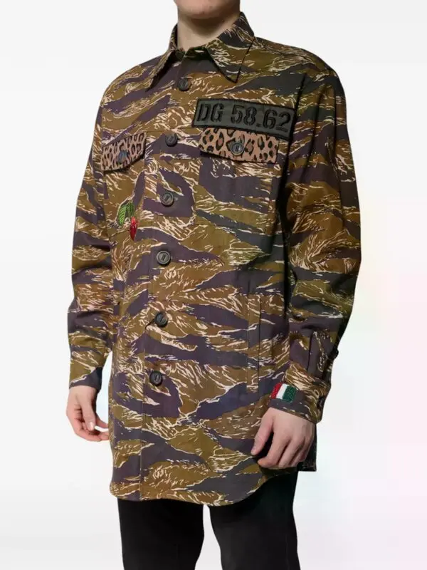 Dolce & Gabbana Tiger-stripe Leopard-print Jacket