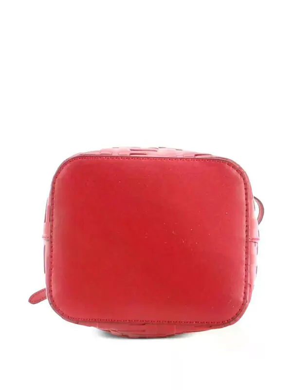 Fendi Mon Tresor Zucca Embossed Leather Mini Bucket Bag