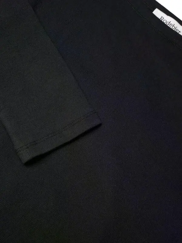 Rodebjer Karlai Ribbed Long-sleeve T-shirt - Black