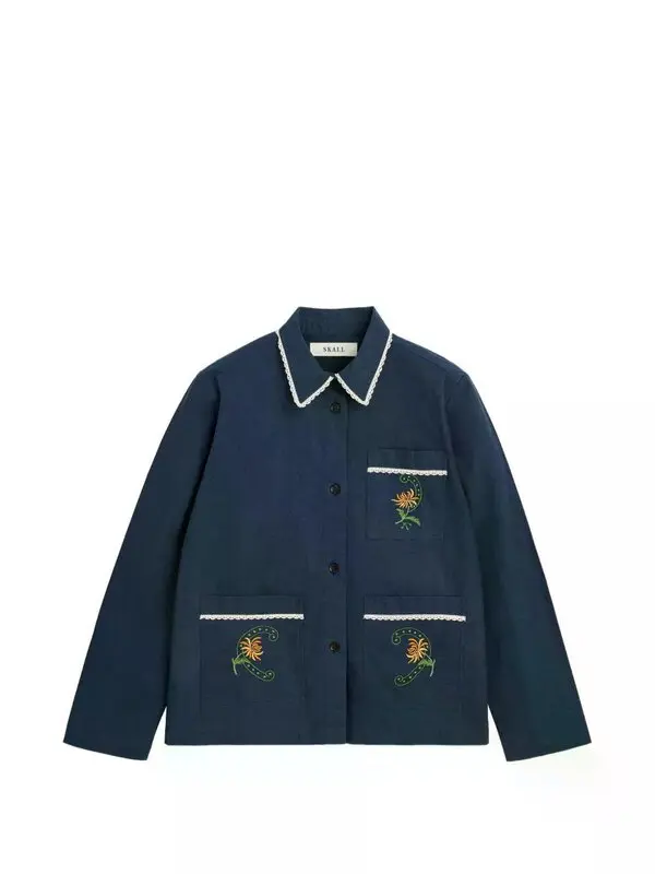 SKALL STUDIO Irma Lace-trim Embroidered Shirt