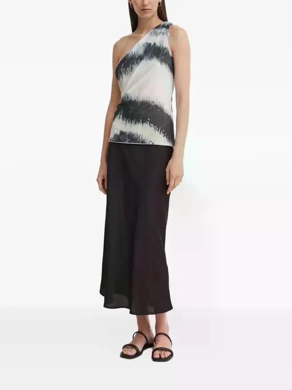 BRUUNS BAZAAR Phloxbbaditis One-shoulder Print Blouse