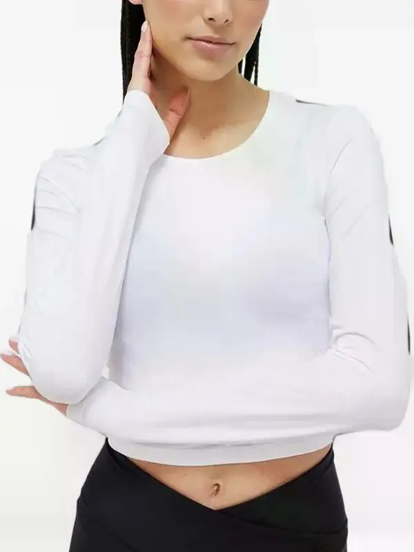 CASALL Logo-print Long-sleeved T-shirt - White