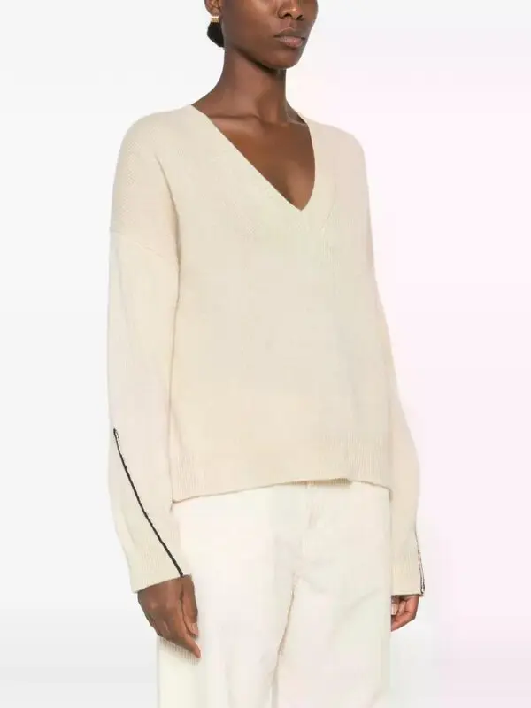 Eric Bompard V-neck Long-sleeve Sweater