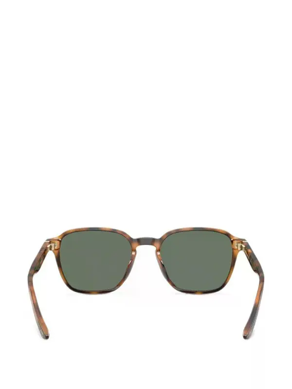 Brooks Brothers Tortoise-effect Squared-frame Sunglasses