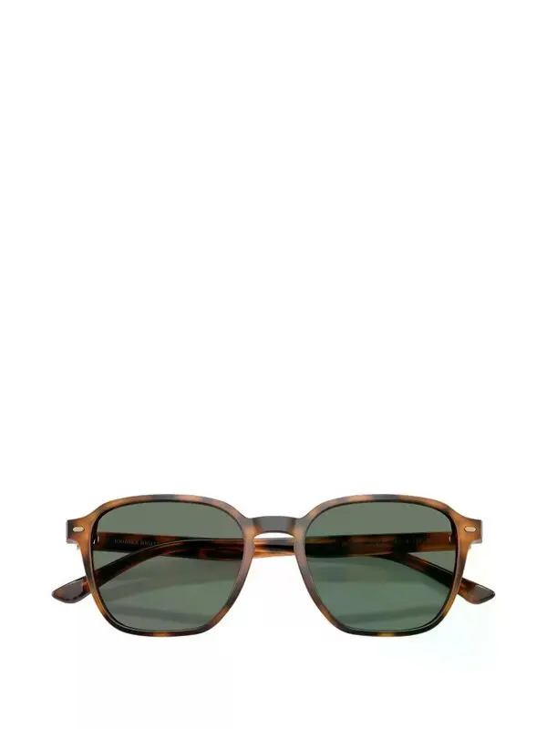 Brooks Brothers Tortoise-effect Squared-frame Sunglasses