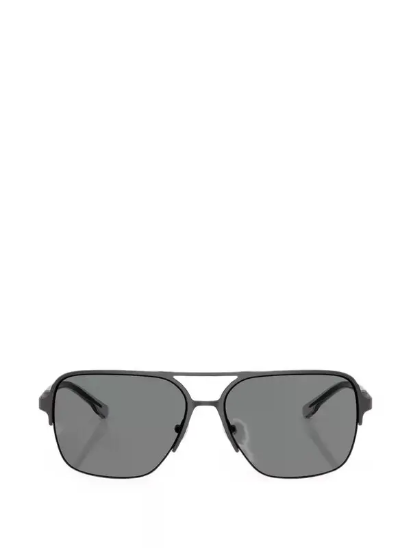 Brooks Brothers Pilot-frame Semi-rim Sunglasses - Grey