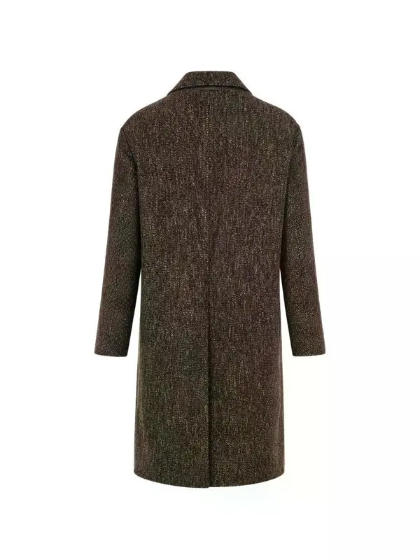 PAOLO PECORA Double-breasted Tweed Coat