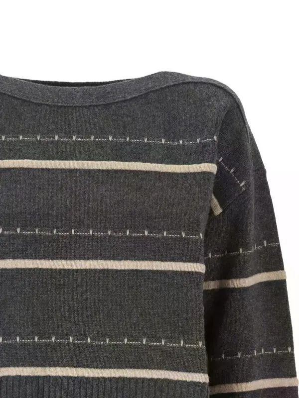 PENNYBLACK Striped Boat-neck Sweater