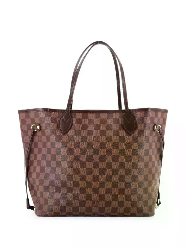 LOUIS VUITTON Neverfull Damier Mm Tote Bag - Brown