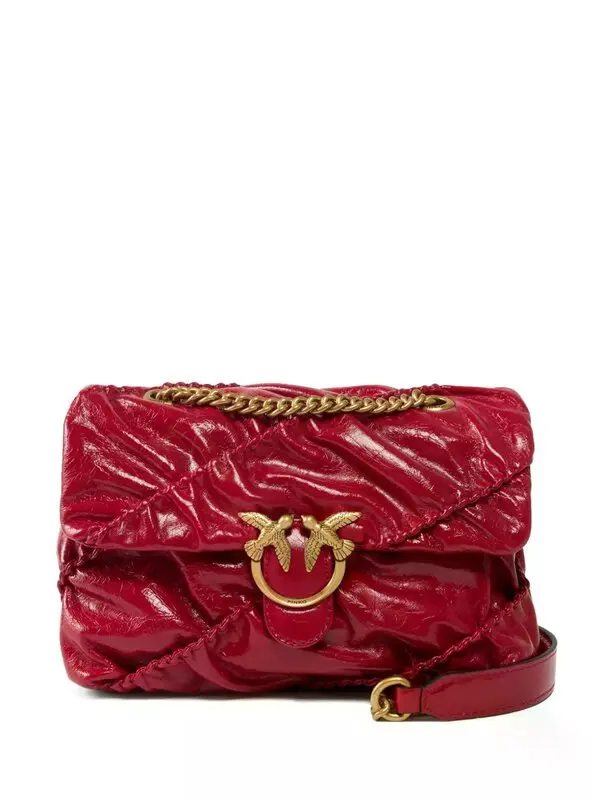 Pinko Love Birds Ruched Shoulder Bag