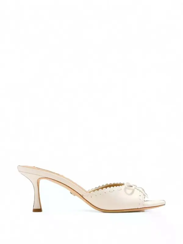Badgley Mischka Yaritza Bow-detail Sandals - White