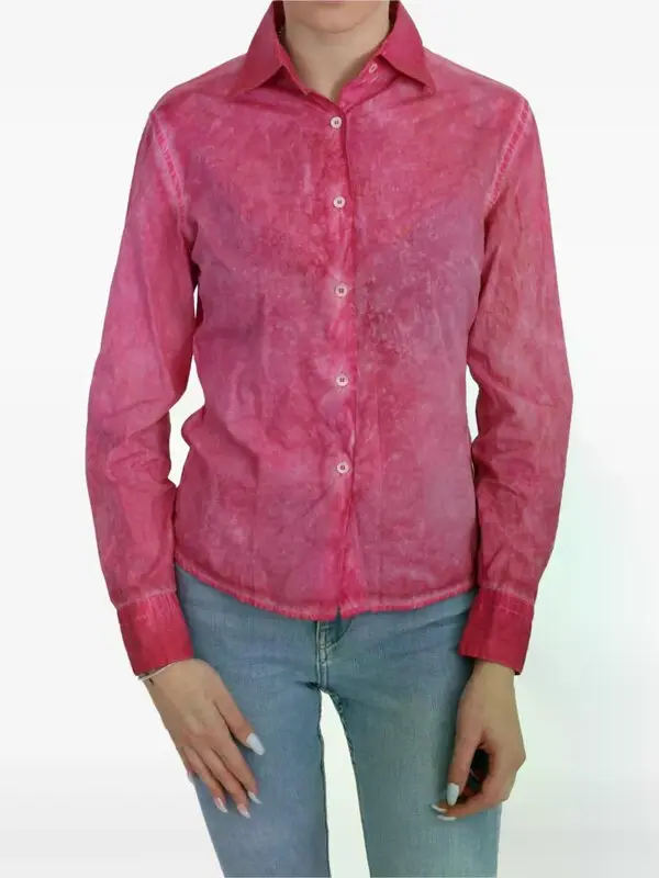 Ermanno Scervino Tie-dye Button-down Shirt - Pink