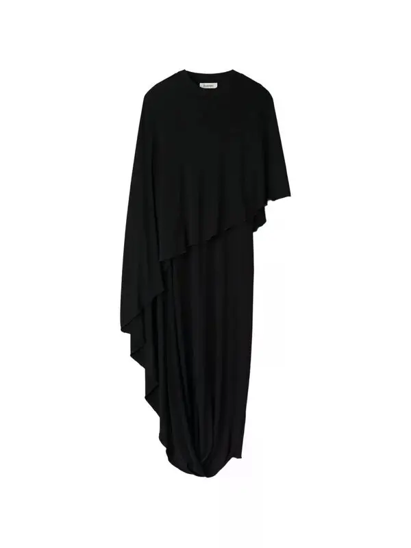 Rodebjer Kate Caped Asymmetrical Midi Dress