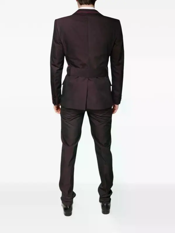Dolce & Gabbana Satin-trimmed Belted Suit