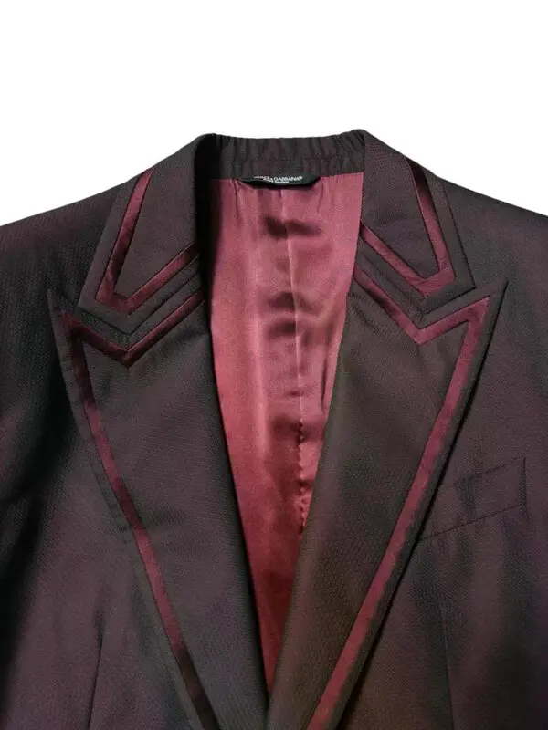 Dolce & Gabbana Satin-trimmed Belted Suit