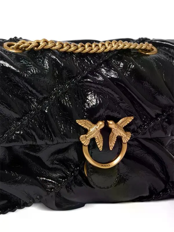 Pinko Quilted Leather Shoulder Bag