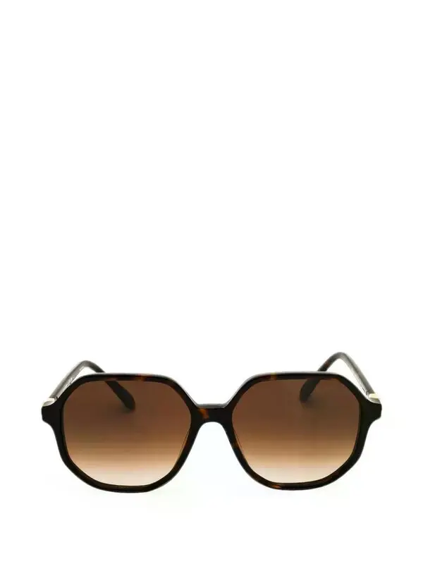 SWAROVSKI Tortoiseshell-effect Square-frame Sunglasses