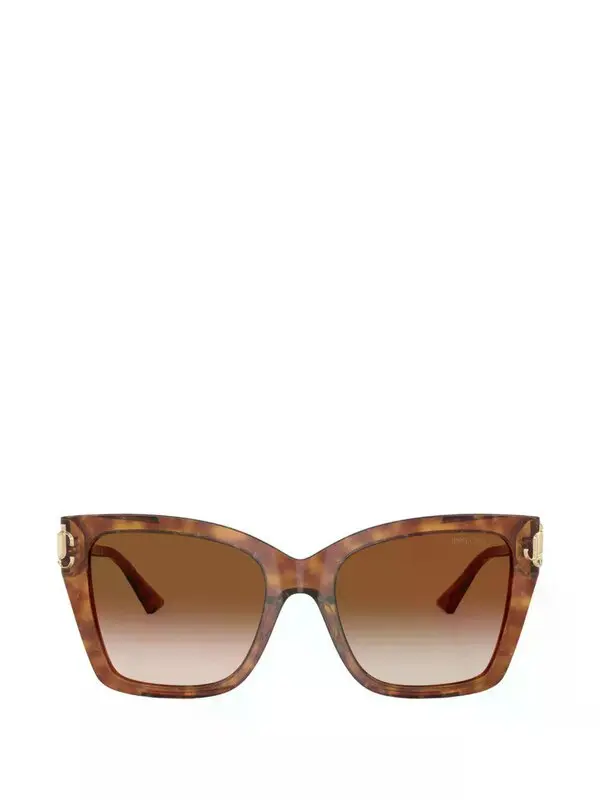 JIMMY CHOO Square-frame Sunglasses - Brown