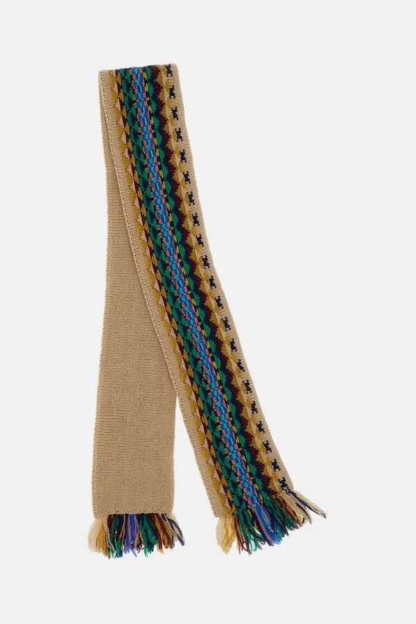 Dries Van Noten Tehila Wool-blend Jacquard Scarf - Multicolor