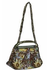 Dries Van Noten Houlder Bag With Embroidered Bead And Sequin Floral Motifs - Multicolor