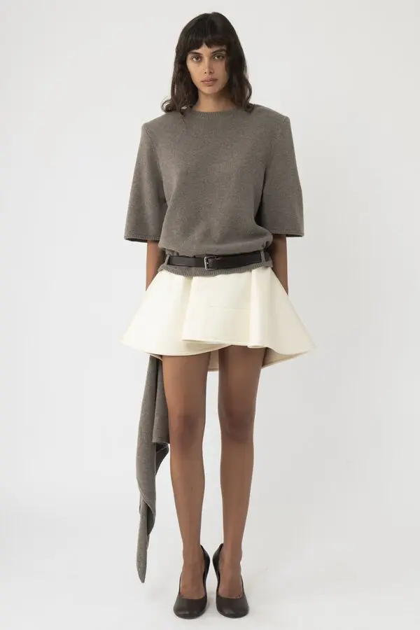 Arakii Ela Knitted T-shirt - Mocca Beige