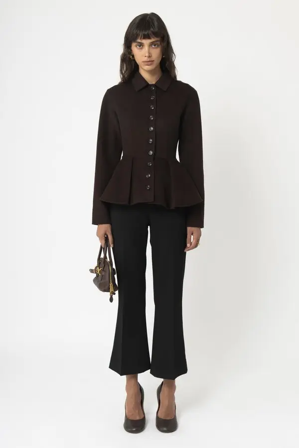 Arakii Wool Peplum Jacket