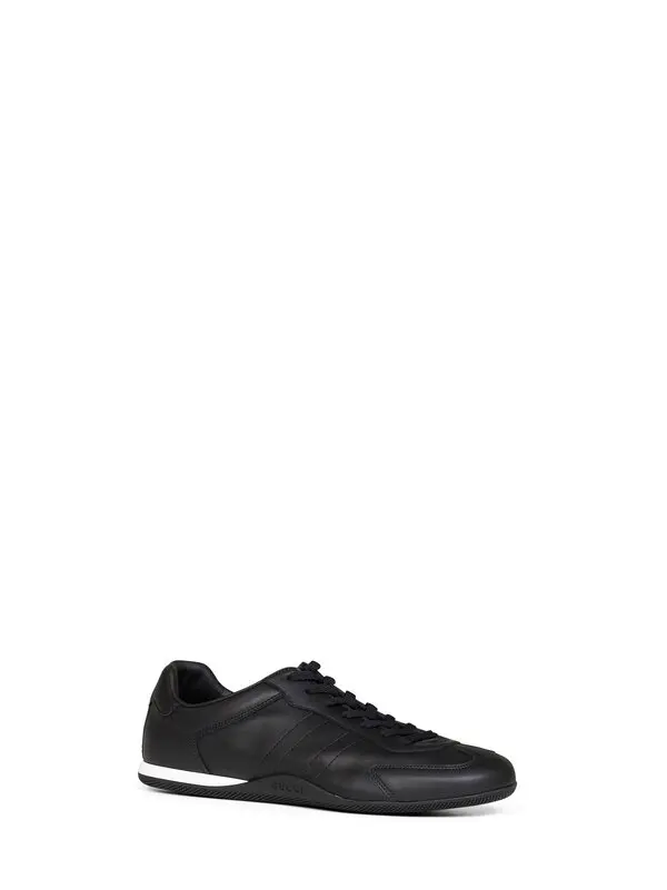 Gucci Black Shift Low-top Leather Sneakers