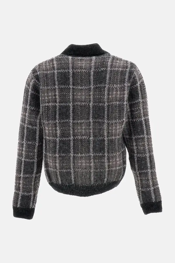 Our Legacy Fuzzy Alpaca Blend Polo Sweater