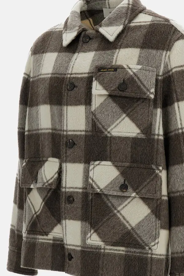 GOLDEN GOOSE Journey Check Boxy Shirt Jacket