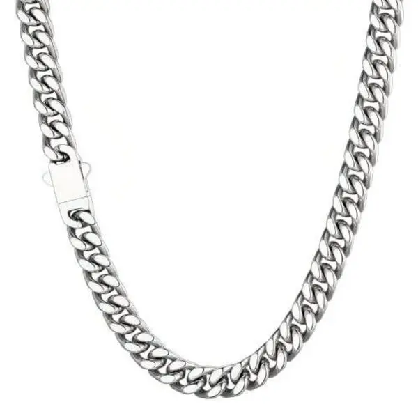HARFI Cuban Curb Chain Necklace For