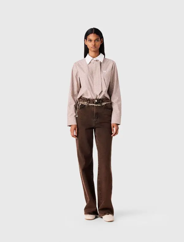 Maje Bootcut Jeans With Chain