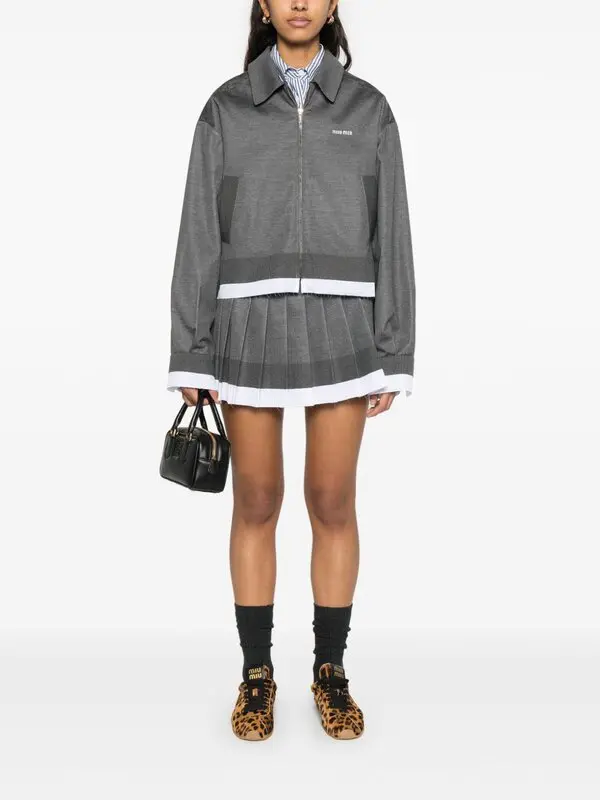 Miu Miu Pleated Mini Skirt