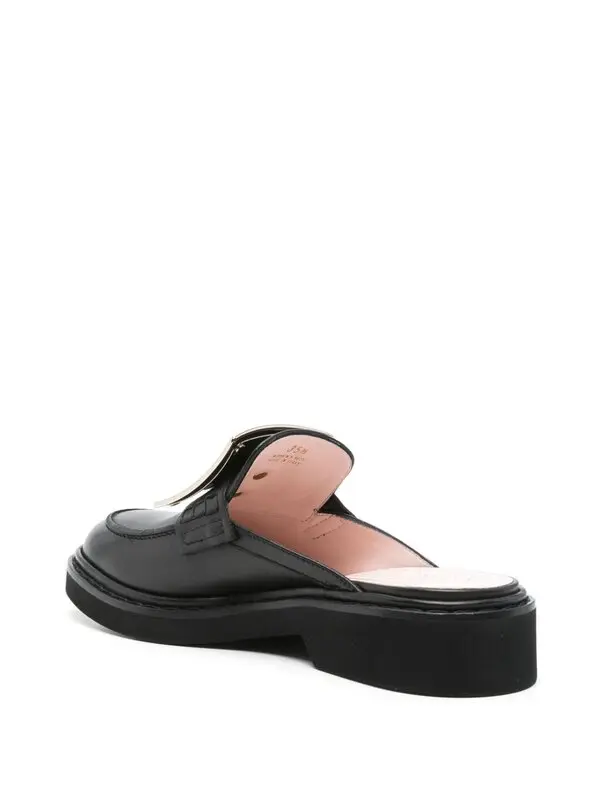 ROGER VIVIER Viv Rangers Leather Loafers