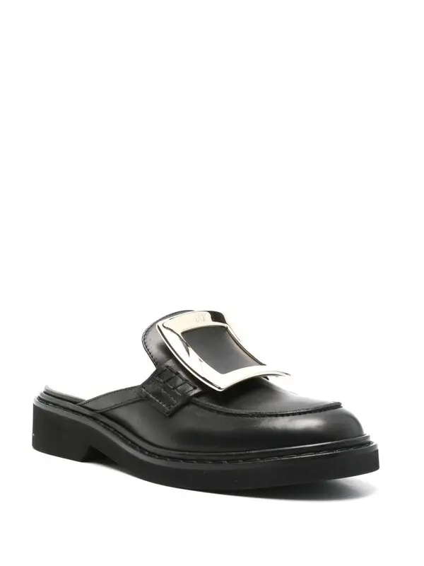 ROGER VIVIER Viv Rangers Leather Loafers