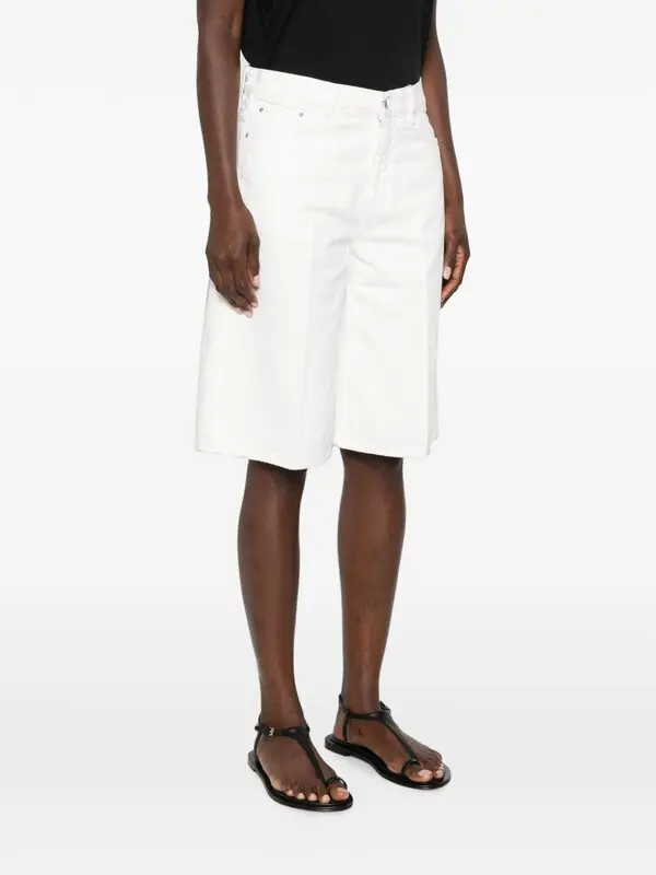 TOTEME Denim Cotton Bermuda Shorts