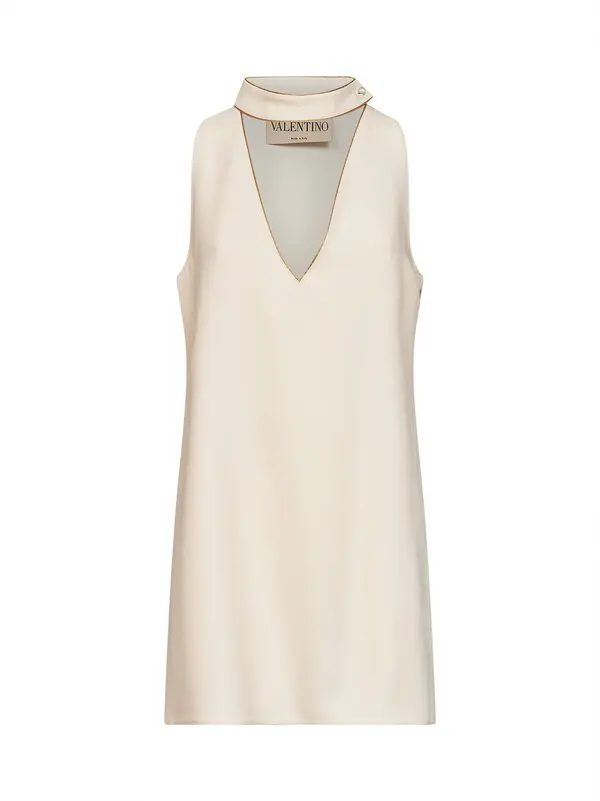 Valentino Garavani Vanilla Cady Couture Mini Dress