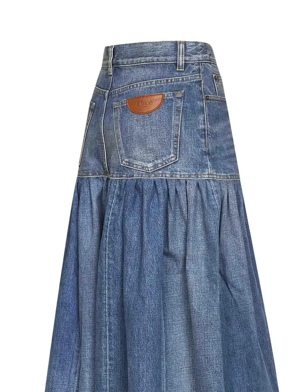 Chloé Blue Denim High-waisted Balloon Jeans