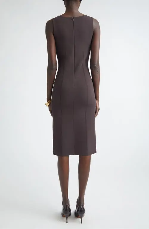 St. John Santa Roma Knit Scoop Neck Dress