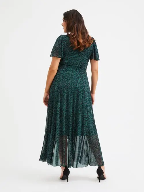 SCARLETT & JO Tilly Animal Print Sweetheart Dress
