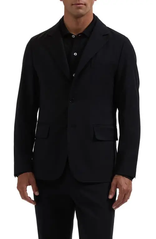 Bugatchi Aerotech Two Button Blazer - Black