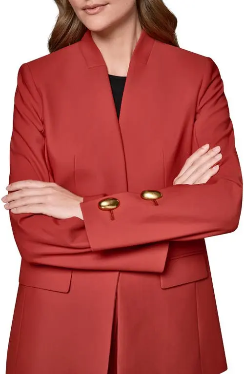 Donna Karan New York Button Cuff Blazer
