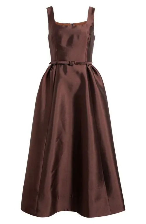 Julia Jordan Belted Fit & Flare Gown
