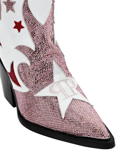 Philipp Plein Boots Mid Heels High Stars