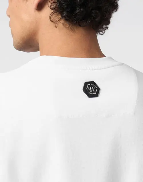 Philipp Plein Round Neck T-shirt Dragon Hexagon