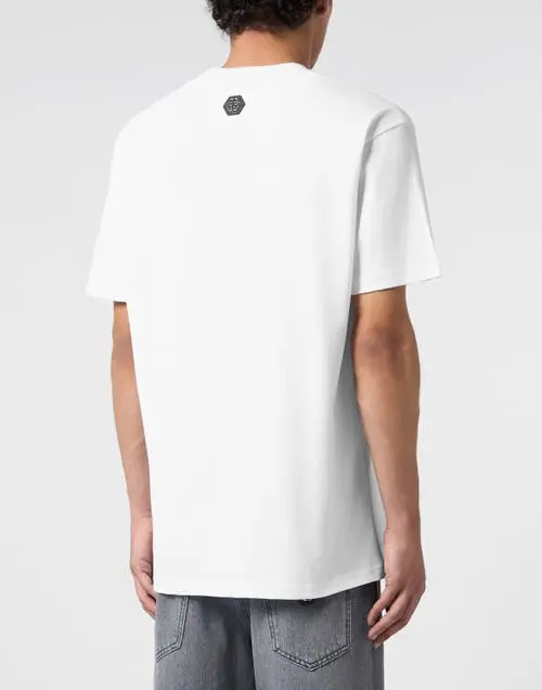 Philipp Plein Round Neck T-shirt Dragon Hexagon